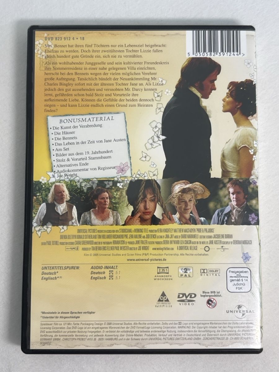 DVD Stolz und Vorurteil – Jane Austens Meisterwerk! (Gebraucht) in ...