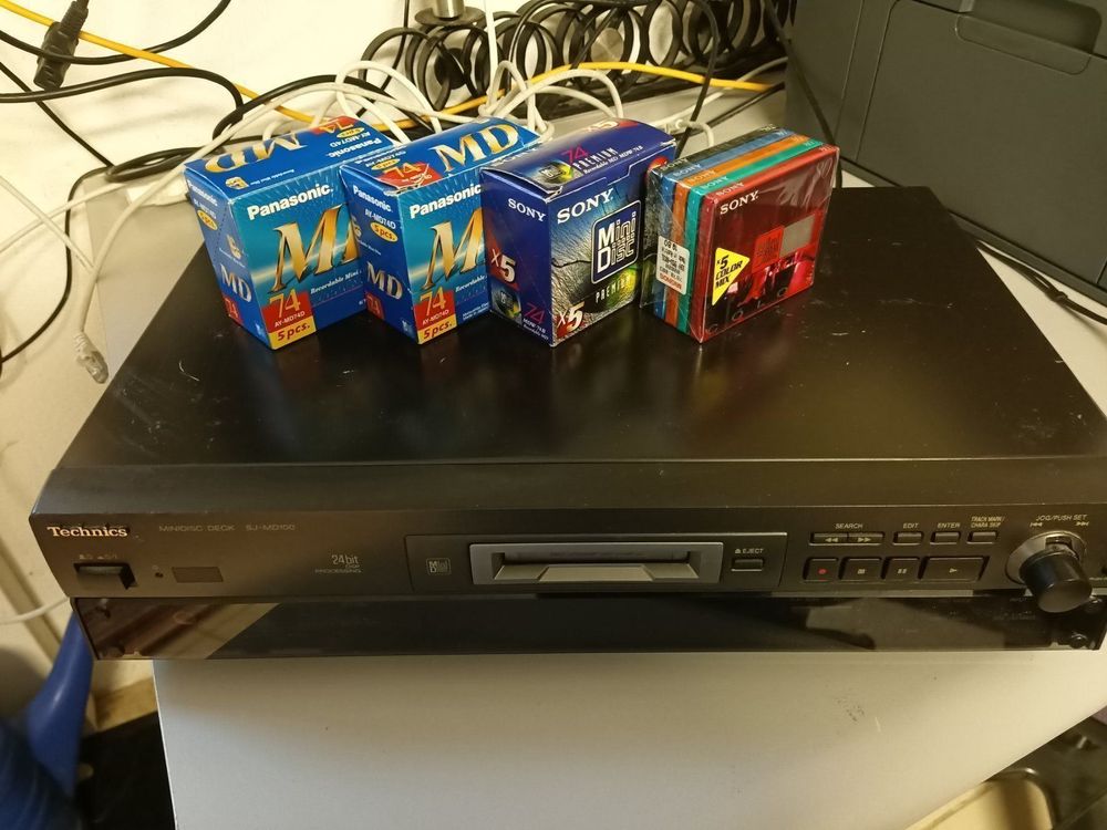 Technics minidisc sj-md100 inkl 110 disc | Kaufen auf Ricardo