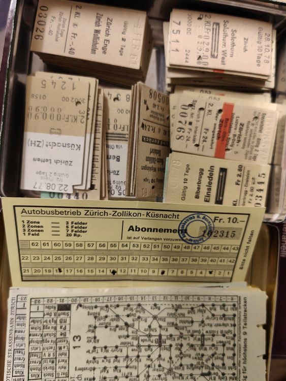 SBB Tickets alt | Kaufen auf Ricardo