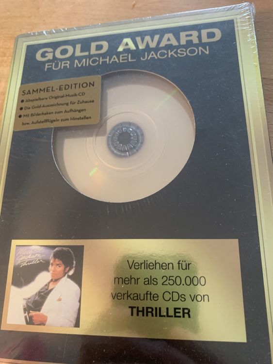 Michael Jackson Gold Award Thriller | Kaufen auf Ricardo