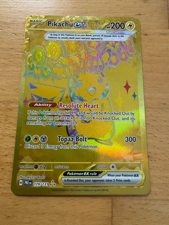 Pokémon Prismatic Evolutions Pikachu ex PRE179 EN (Neu (gemäss ...