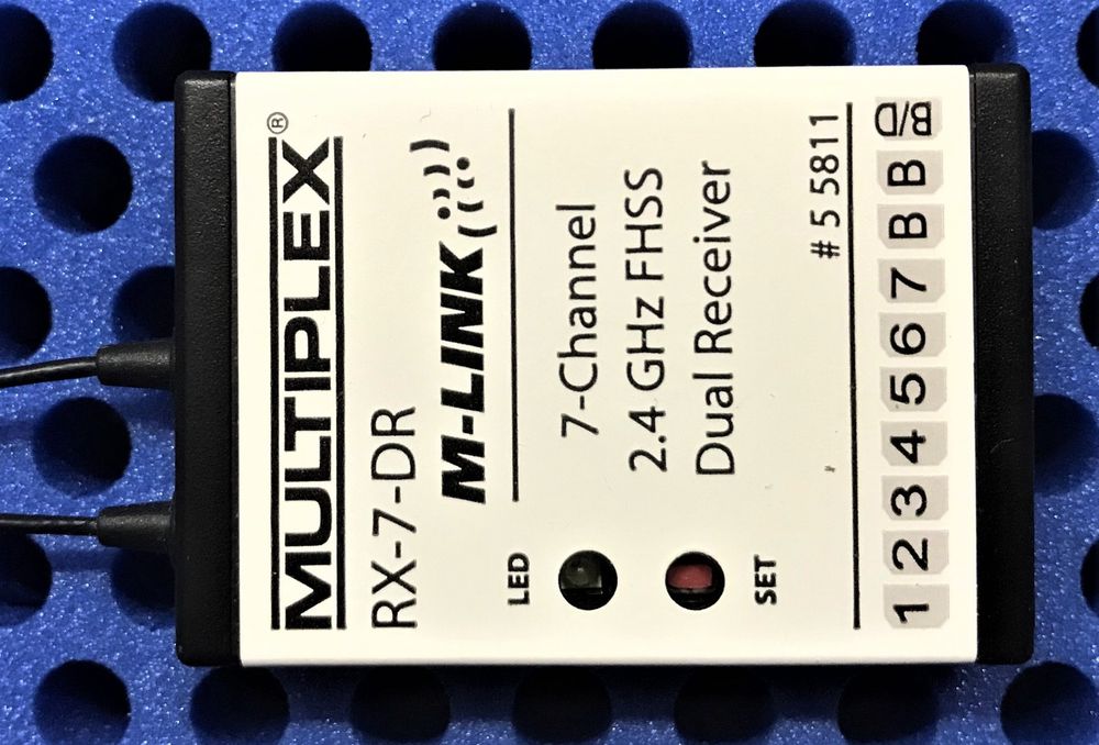 Empfänger RX-7-DR "M-LINK 2.4GHz", Multiplex # 55811 (Gebraucht) in ...