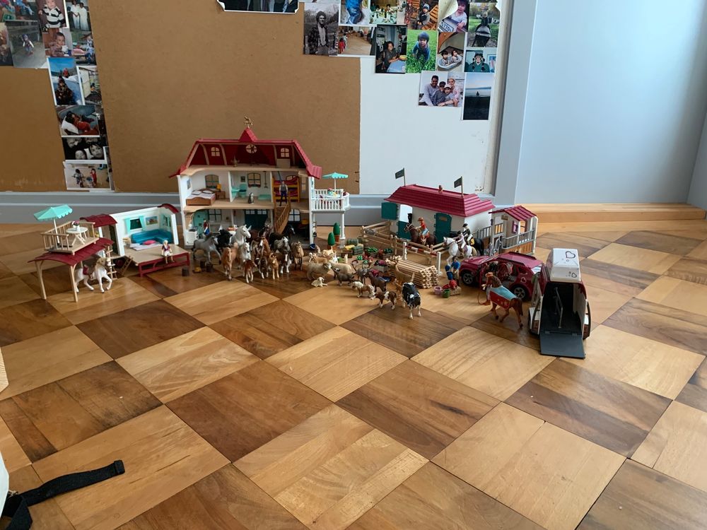 Schleich Pferdehof mit viel Zubehör, Top Zustand! (Gebraucht) in Wald ...