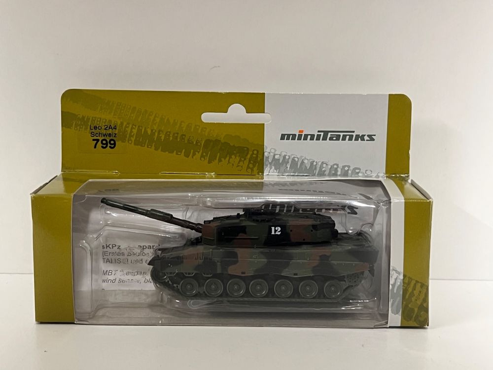 miniTanks Roco Leo 2A4 Schweiz 799 H0 1:87 (Neu (gemäss Beschreibung ...