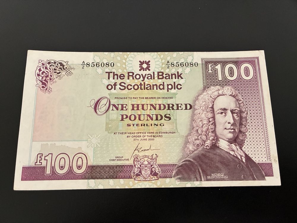 Scotland Royal Bank of Scotland plc 100 Pound 2000 (Gebraucht) in ...