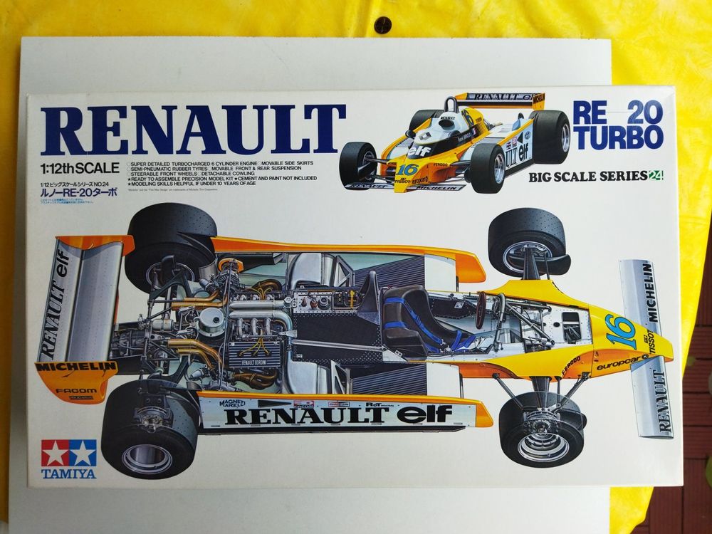 Renault RE 20 Turbo F1 1980 Bausatz von Tamiya 1/12 (Neu und ...