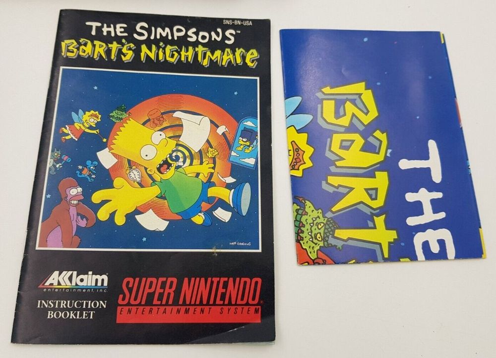 Super Nintendo - SNES - The Simpsons - Bart's Nightmare -USA (Gebraucht ...