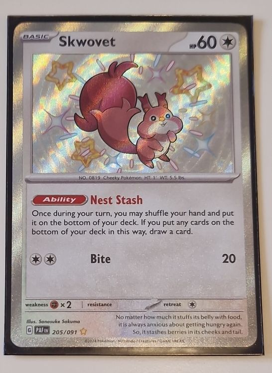 Carte Pokémon Skwovet 205/091 | Kaufen auf Ricardo
