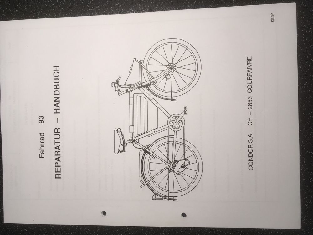 Fahrrad 93 Reparatur Anleitung | Kaufen auf Ricardo