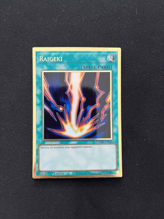 Raigeki (MGED-EN038), Premium Gold Rare (Gebraucht) in für CHF 5 – mit ...