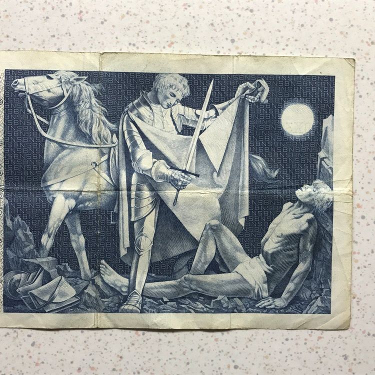 Schweiz: Alte 100-Franken-Note 1957 ! (Gebraucht) in Winterthur für CHF ...