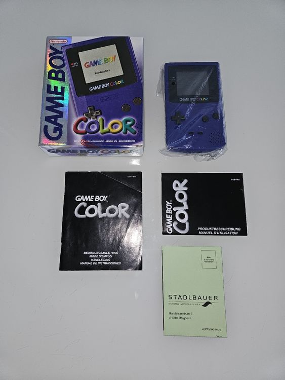 Game Boy Color Indigo/Blau OVP + Anleitung Vintage Retro90er (Gebraucht ...