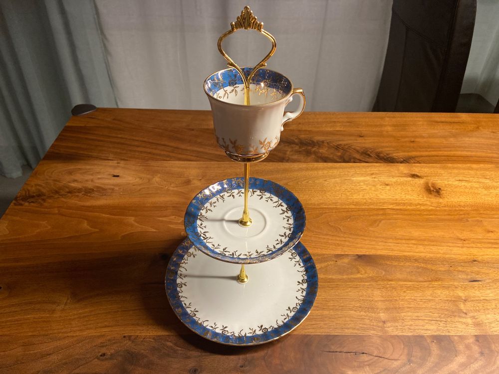 Etagère Keramik Schüssel Set Teller 3 Etagen / Nobel / (Neu und originalverpackt) in Seon für ...