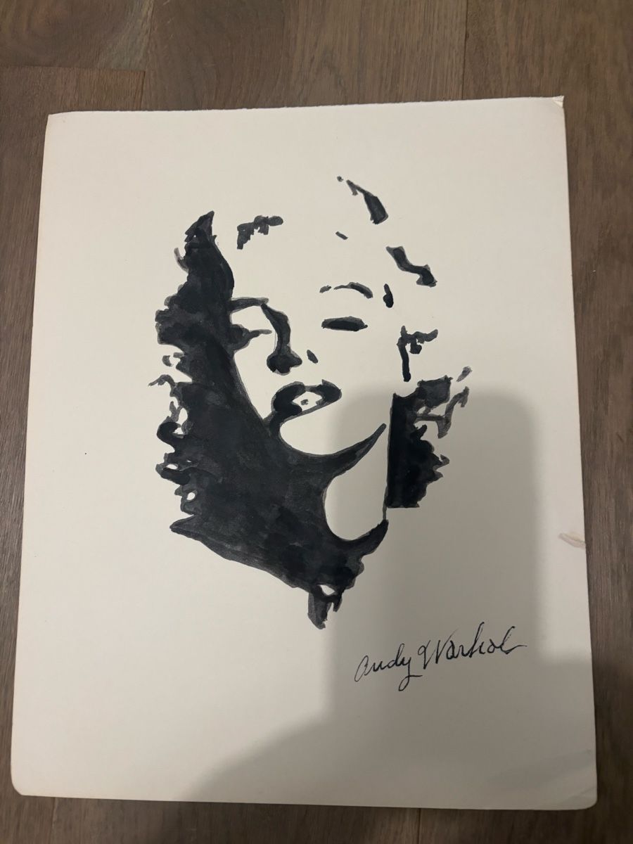 Andy Warhol (1928-1987 Dessin au feutre avec certificat (D'occasion) à ...