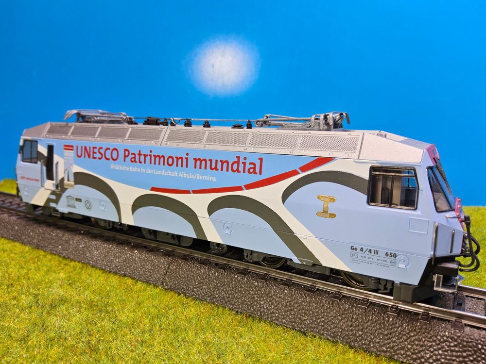 Bemo digital AC _ Spur H0 _ UNESCO _ Lokomotive Rhb Ge 4/4 (Gebraucht ...