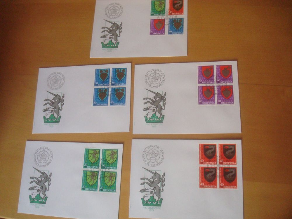 PJ 1979 FDC Serie und 4er (Gebraucht) in Gordola für CHF 1.3 – mit Lieferung auf Ricardo kaufen
