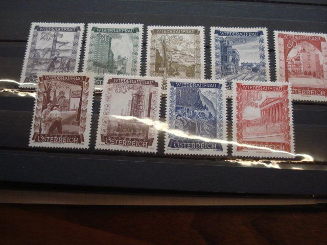 Österreich Satz 1947 ** Wiederaufbau (Gebraucht) in Niederwil AG für CHF 1 – mit Lieferung auf ...