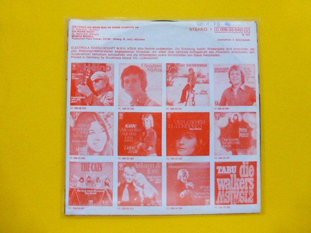 Monica Morell – Ich Fange Nie Mehr Was An Einem Sonntag An (Gebraucht ...