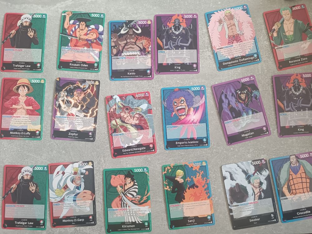One Piece TCG | Leader Sammlung aus OP01 und OP02 (Neu (gemäss ...