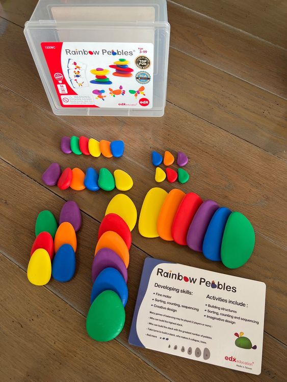 🌈 Rainbow Pebbles/Regenbogenkiesel set complet Komplett (Gebraucht) in ...