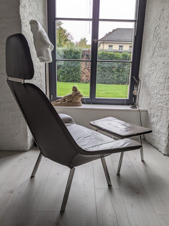 Design Sessel mit Hocker | Kaufen auf Ricardo