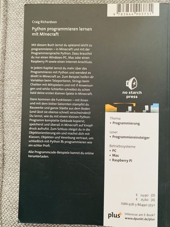 Python programmieren lernen mit Minecraft - Top Zustand! (Gebraucht) in ...