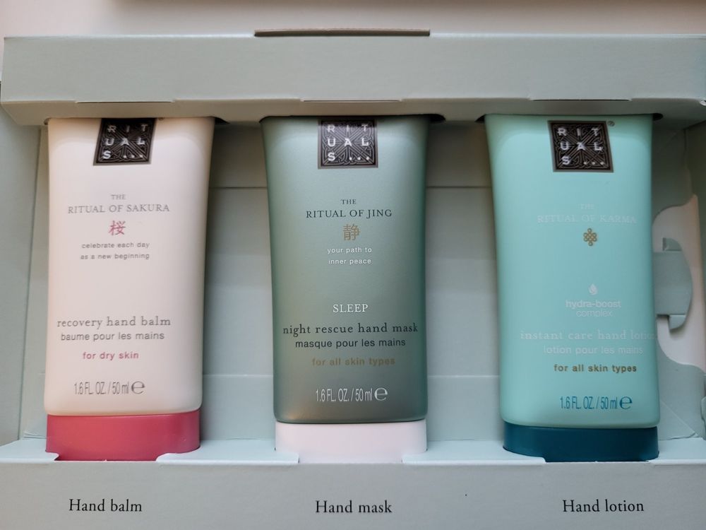 Rituals Hand Lotion Set Sakura Hand Lotion Jing Hand Mask (Neu und ...