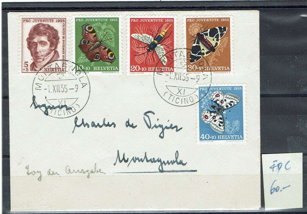 PJ 1955 Série Mini-FDC (60.-) | Kaufen auf Ricardo