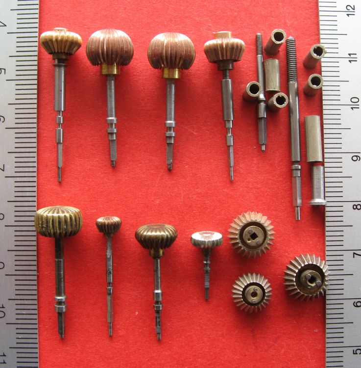 Taschenuhren Kronen Drücker,Steck und Schraub, Wellen (13n) (Gebraucht ...