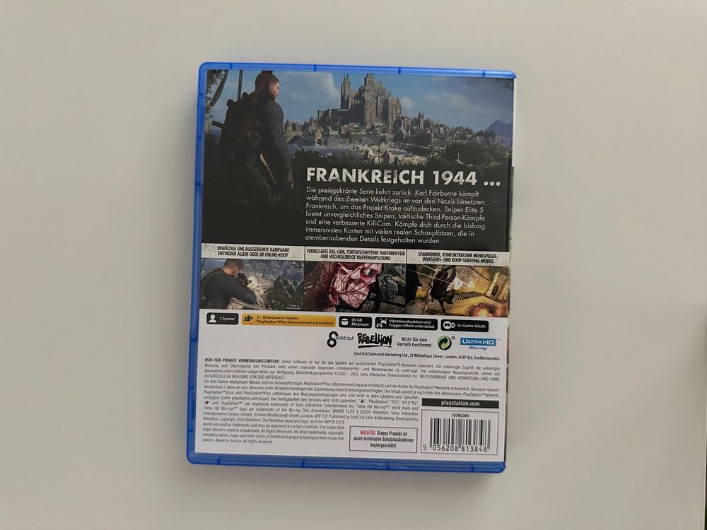 Sniper Elite 5, Sony Playstation 5, PS5 (Neu (gemäss Beschreibung)) in ...