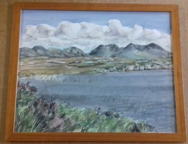 Aquarell, See und Berge 1986, Adrie Van Schagen (ID 4957) | Kaufen auf ...