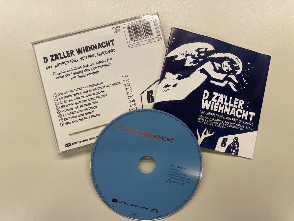 PAUL BURKHARD: D ZÄLLER WIEHNACHT (CD) *KINDER WEIHNACHTEN* (Gebraucht ...