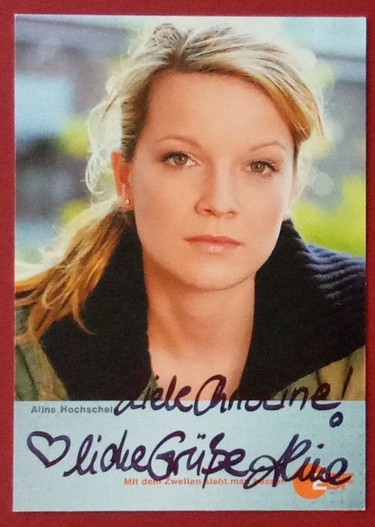Aline Hochscheid Autogramm signiert Fotopostkarte 10x15cm (Gebraucht ...