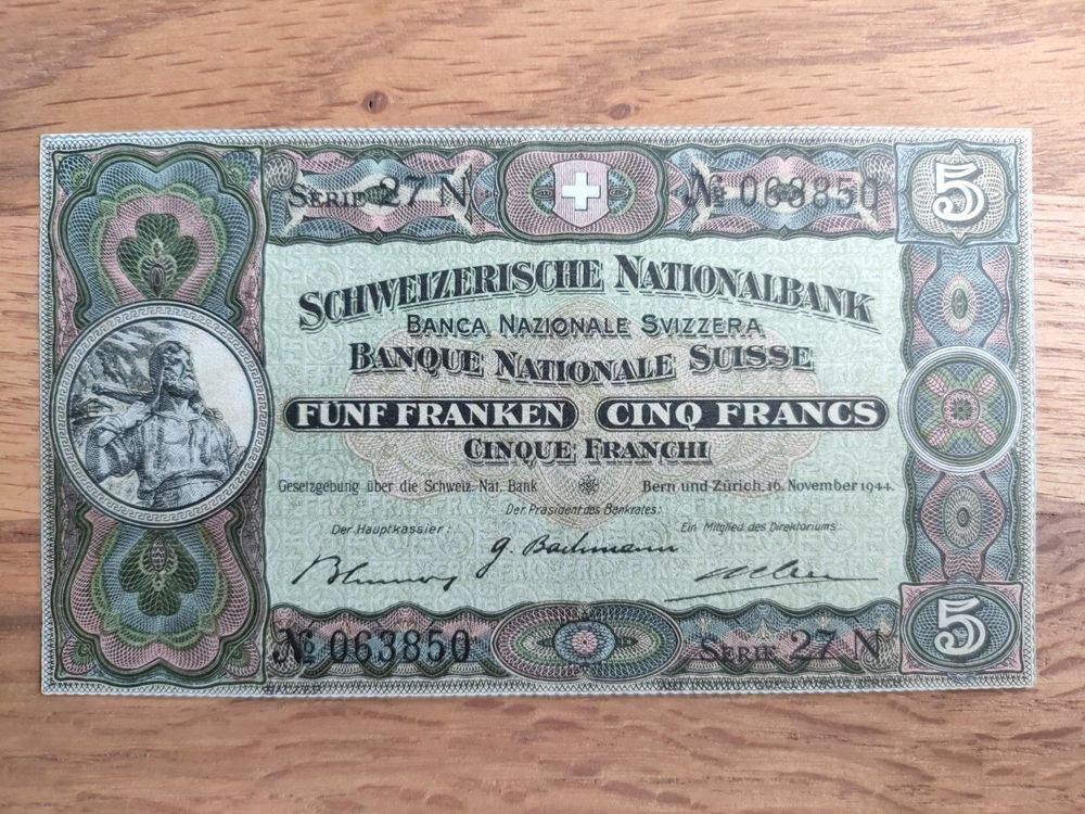 5 Franke Banknote Schweiz | Kaufen auf Ricardo