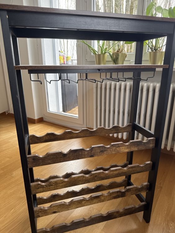 Rustic Wine Rack Table - Holds 20 Bottles & Glasses (Gebraucht) in ...