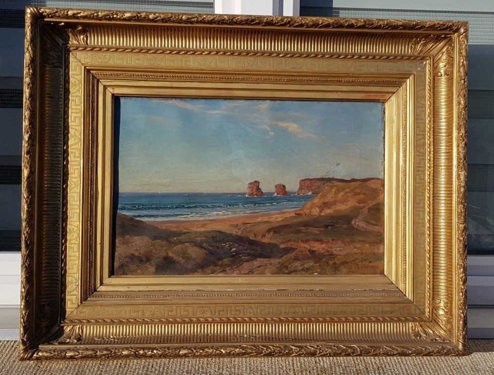 Bachelin Auguste (1830-1890) Paysage Tableau ancien de 1881 | Kaufen ...