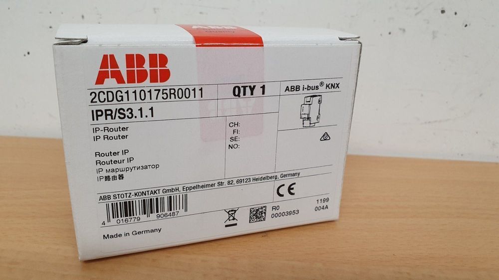 ABB KNX IPR/S3.1.1 IP-Router, REG (Neu und originalverpackt) in ...
