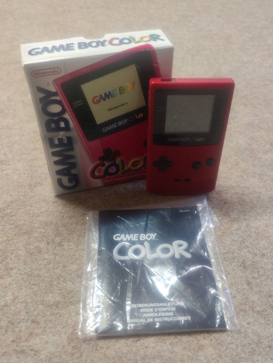 Nintendo Gameboy Color - Rot OVP CIB *Guter Zustand* (Gebraucht) in ...