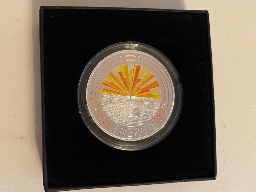 20 Schweizer Franken Sonnenenergie Sondermünze (Neu und originalverpackt) in Zürich für CHF 90 ...