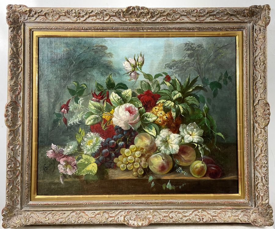 Antikes grosses Stillleben mit Früchten Gemälde unles Sign (Gebraucht) in Root für CHF 515 – mit ...