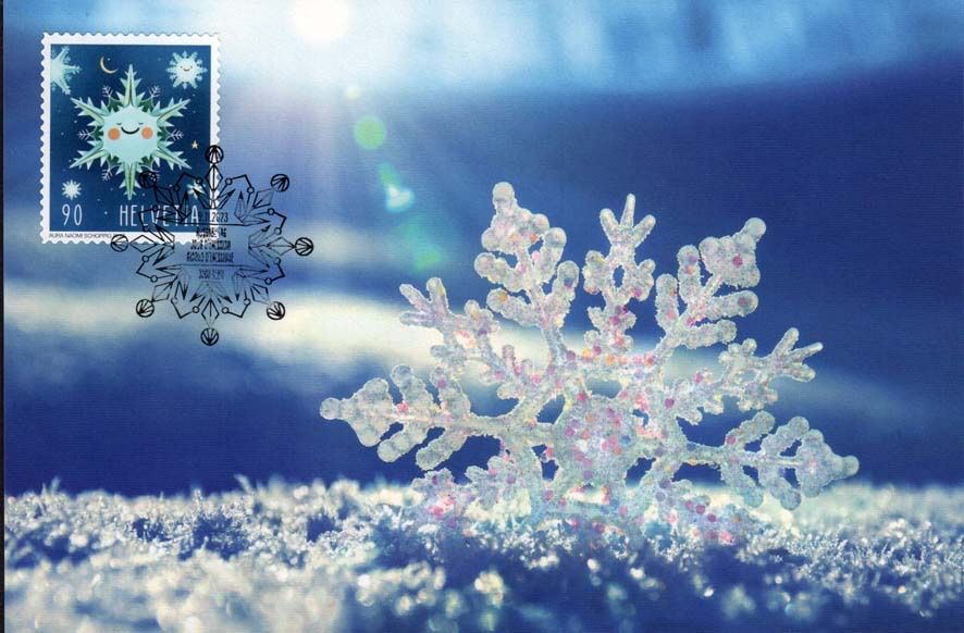 Maximumkarte Weihnachten 2023 - Schneekristall | Kaufen auf Ricardo