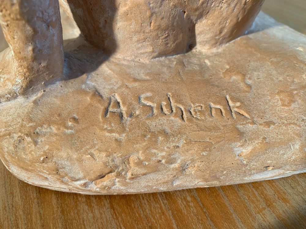 Original CH Alice Schenk Skulptur Gips signiert | Kaufen auf Ricardo