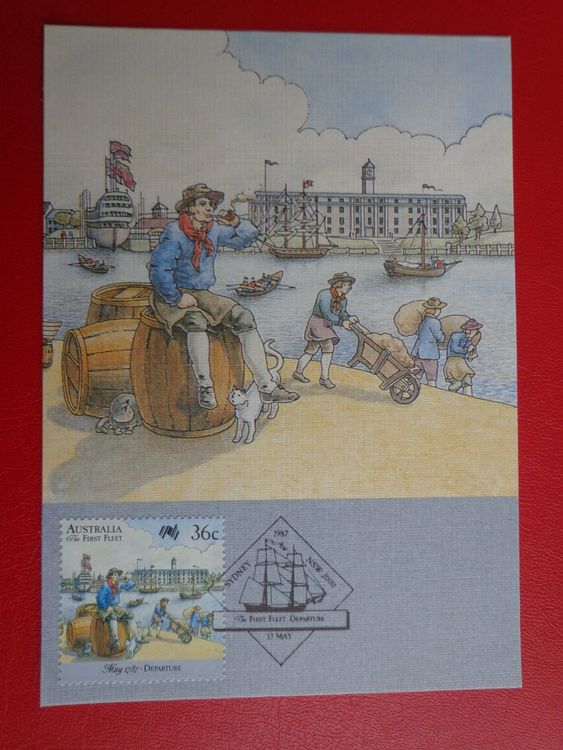 Maximumkarte MK 1987 Australien First Fleet..Schiff Bateau 3 (Neu (gemäss Beschreibung)) in Le ...