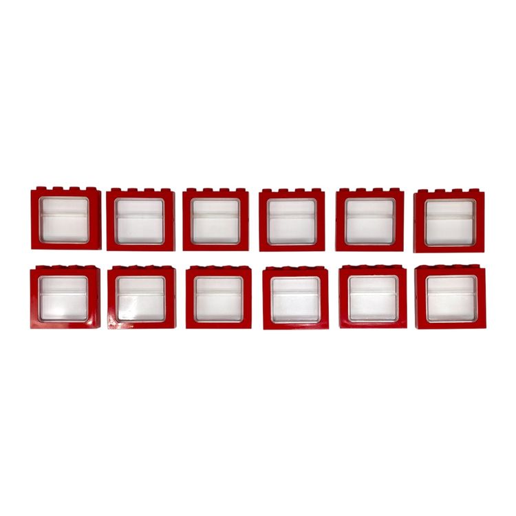 LEGO 12x 4033 und 12x 4034, Red Window 1x4x3, Train | Kaufen auf Ricardo