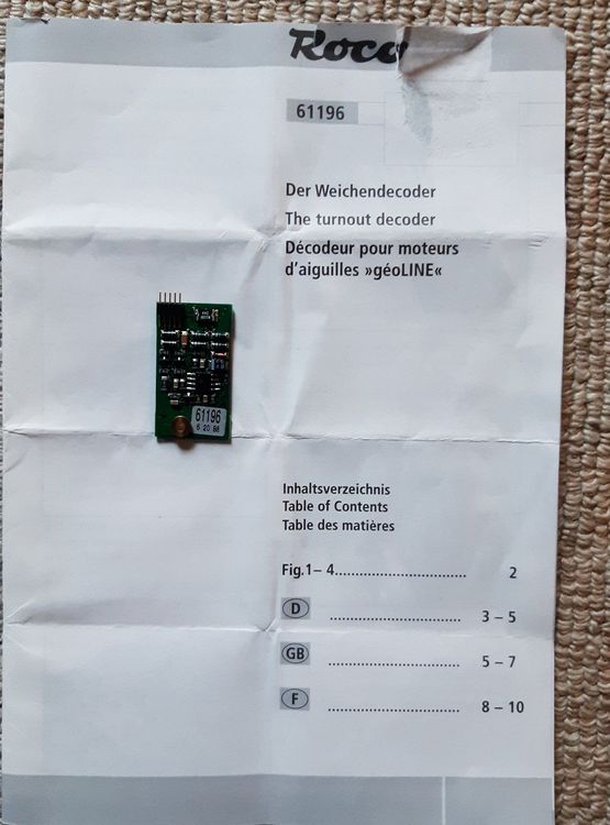 Weichendecoder Roco 61196 1STK | Kaufen auf Ricardo
