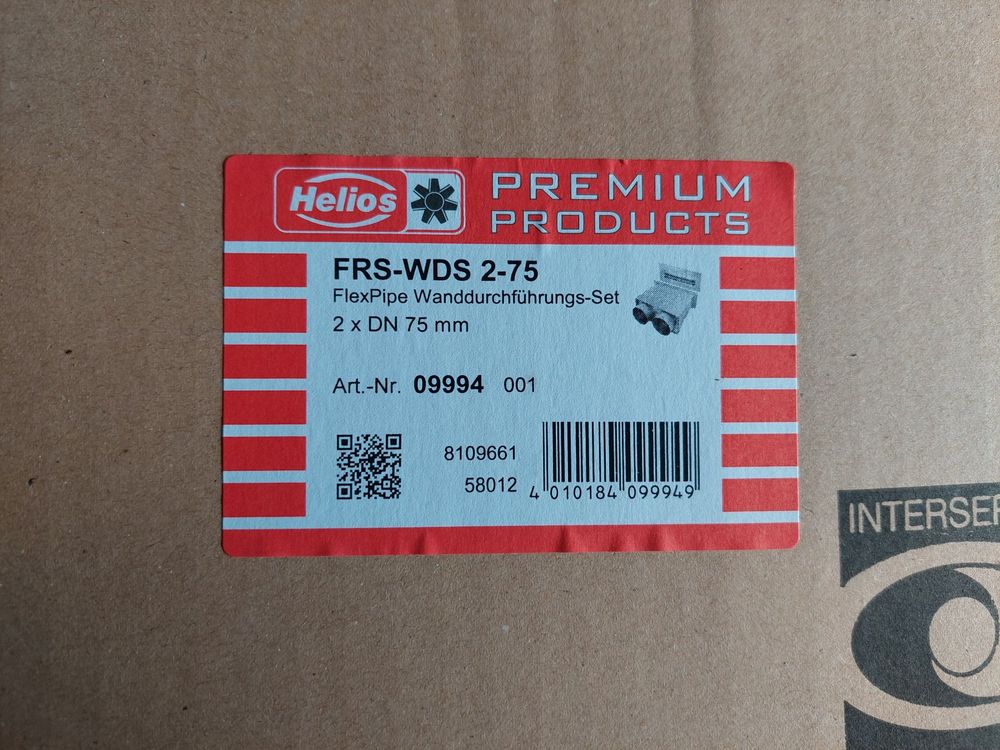 Helios Isopipe Rohr (3,5m), Briden, Wanddurchführung | Kaufen auf Ricardo