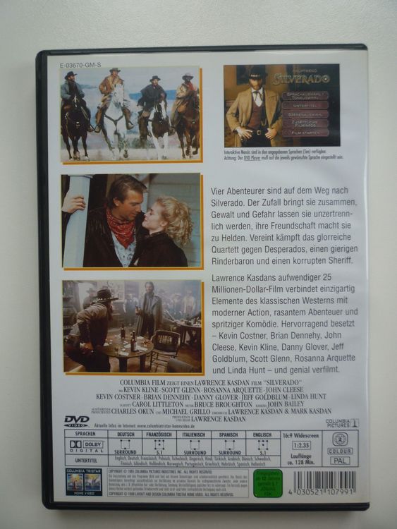 Western Klassiker Silverado Kevin Costner, Danny Glover | Kaufen auf ...