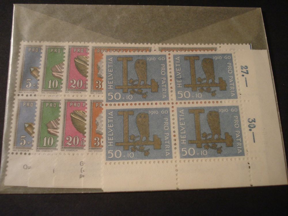 Satz Pro Patria 1960, ET-o 4erblocks (Gebraucht) in Niederwil AG für CHF 2.8 – mit Lieferung auf ...
