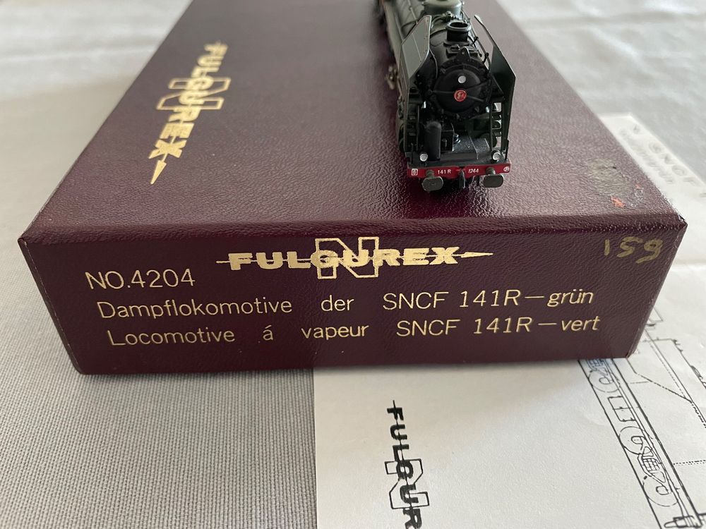 Fulgurex 4204 Dampflok Grün 141R SNCF | Kaufen auf Ricardo