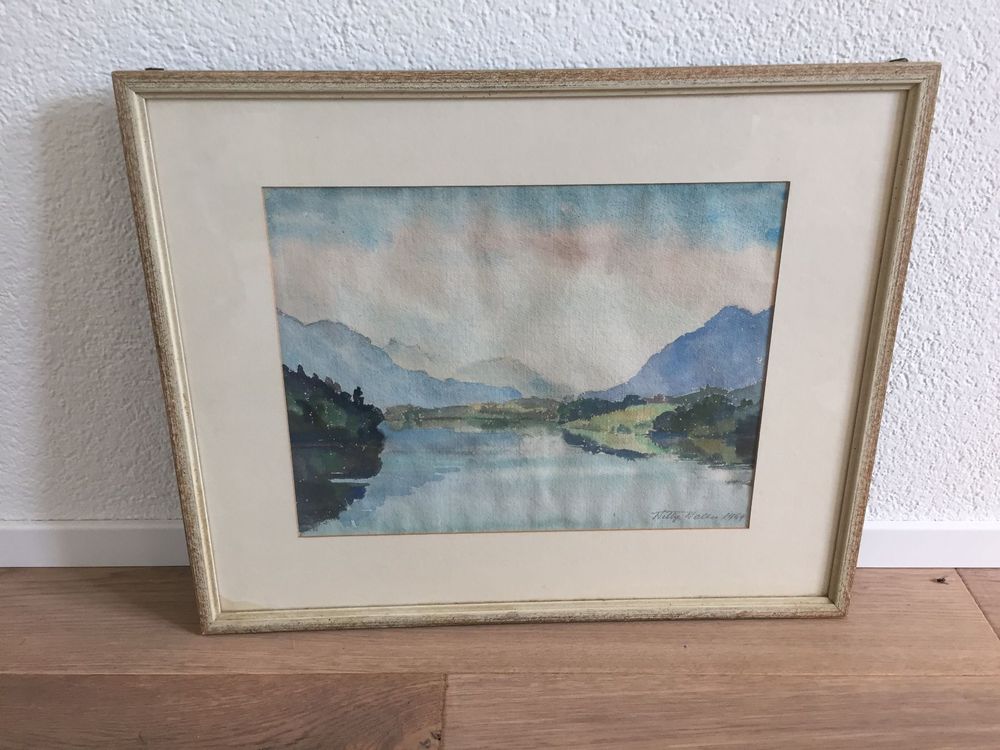Aquarell Willy Waller 1969 | Kaufen auf Ricardo